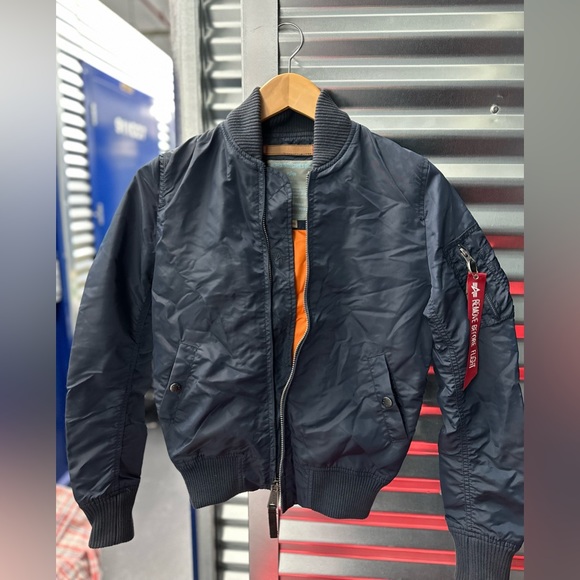 Alpha Industries | Jackets & Coats | Alpha Industries Navy Blue Bomber ...
